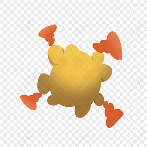 Golden Paper Cut Style Game Explosion Effectflowerpink Png Image Free