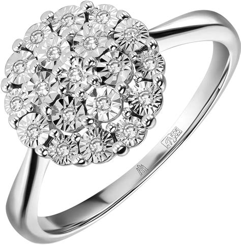 Кольцо из белого золота MIUZ Diamonds R01-PL-35048-W с бриллиантами ...