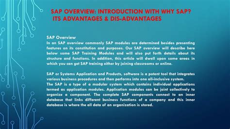 PPT SAP PPT PowerPoint Presentation Free Download ID