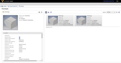 how to show only the tip version of released files in vault thin client