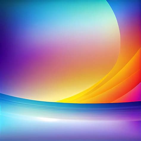 Premium Ai Image Colorful Abstract Background With Curved Lines Generative Ai