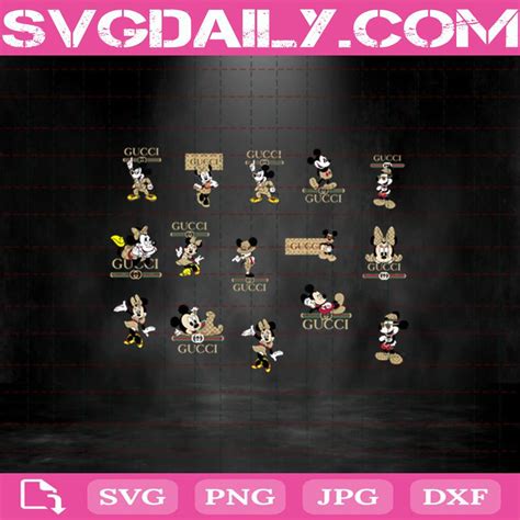 Gucci Mickey And Minnie Svg Bundle Gucci Mickey Svg Gucci Minnie Svg