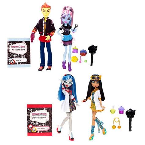 Monster High Classroom 2 Pack Dolls Wave 1 Set