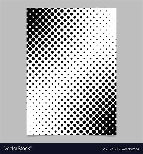 Abstract Geometric Halftone Dot Pattern Brochure Vector Image