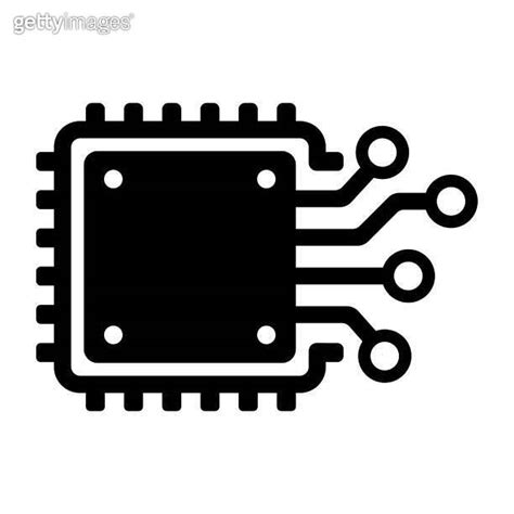 Semiconductor Circuit Board Microchip Vector Icon Illustration 이미지 2162631567 게티이미지뱅크