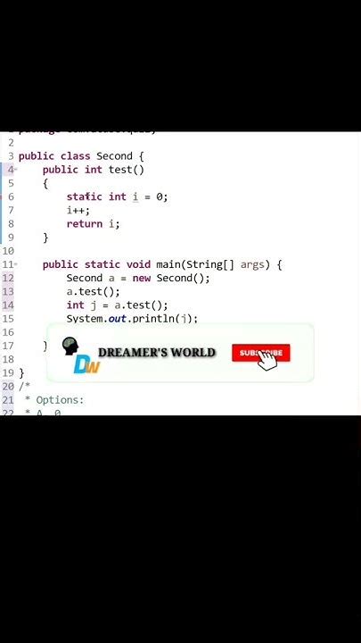 Java Programming Quiz Qn2 Ans Youtube