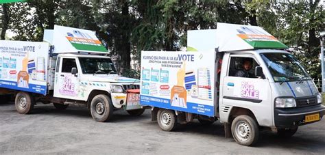 EVM Demonstration Van Launched In Run Up To Lok Sabha Polls Highland Post