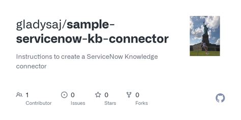github gladysaj sample servicenow kb connector instructions to
