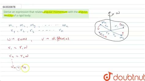 derive an expression that relates angular momentum with the angular
