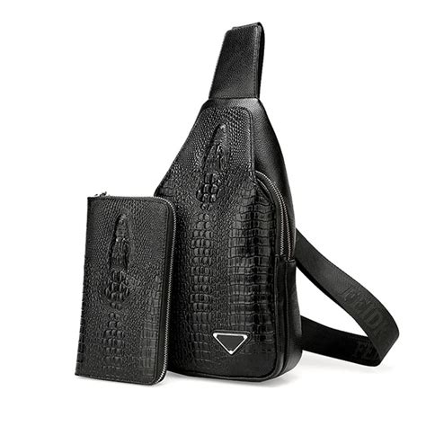 악어 패턴 반달 모양 패션 싱글 숄더 메신저 가방 남성용 지갑 크로스바디백크록스 바디 백 Aliexpress