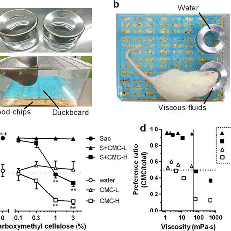 Preference For Carboxymethyl Cellulose CMC In Rats CMC L Download Scientific Diagram