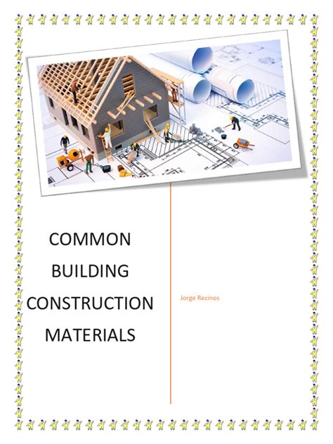 Common Construction Materials 1 Pdf Concrete Cement