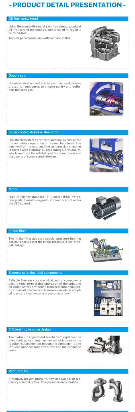 Nitrogen Compressor Nitrogen Booster Industrial Compressor Oil Free