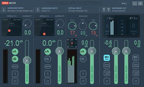 Voicemeeter By Vb Audio Virtual Mixing Console Application
