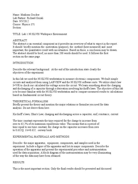 physics lab 1 pdf nature