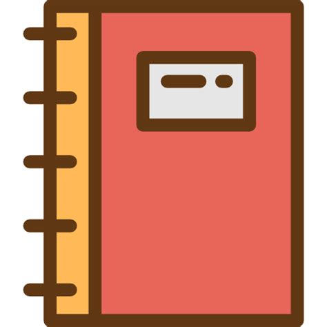 Notebook Detailed Rounded Lineal Color Icon