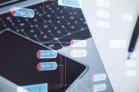 Premium Photo Double Exposure Of Abstract Programming Language On Laptop Background Research