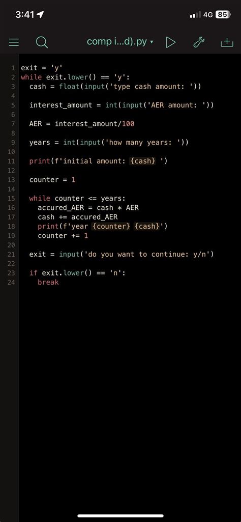 Scott Wells On Linkedin Compound Interest Calculator Pythonrevised