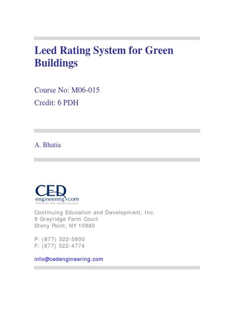 Leed Rating System Pdf
