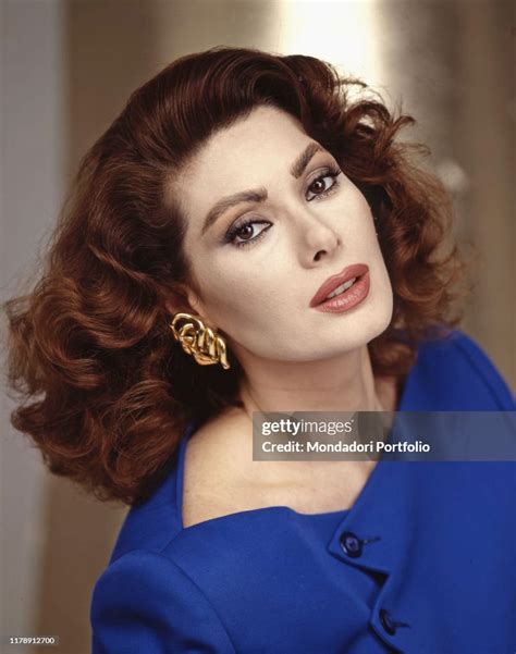 French Born Italian Actress Edwige Fenech Posing 1990 News Photo Getty Images