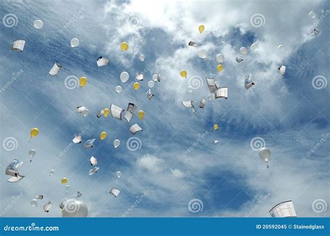Sending Data To The Cloud Stock Image Image Of Clouds 20592045