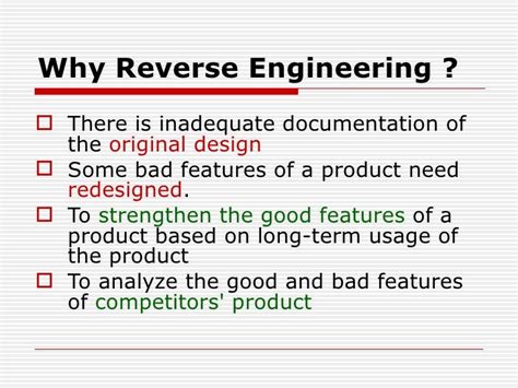 introduction to reverse engineering