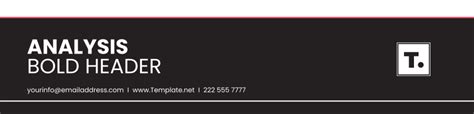 Free Analysis Bold Header Template To Edit Online