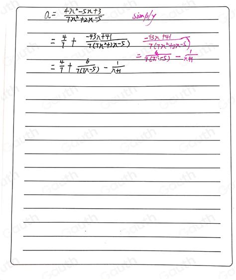 solved 10 a 4n 2 5n 3 7n 2 2n 5 [math]