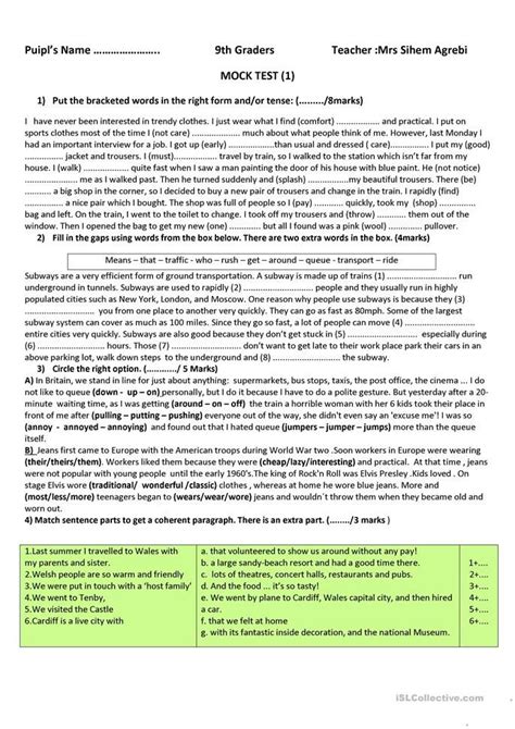 Esl Test Review Artofit