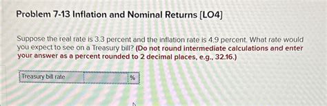 solved problem 7 13 ﻿inflation and nominal returns