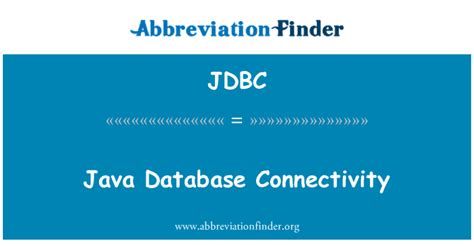 Significado De Jdbc Java Database Connectivity Java Database Connectivity
