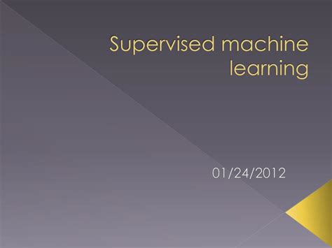 Ppt Supervised Machine Learning Powerpoint Presentation Free Download Id 1546764