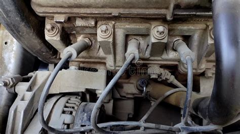 Passenger Car Engine With Traces Of Use Stock Video Video Of Drive