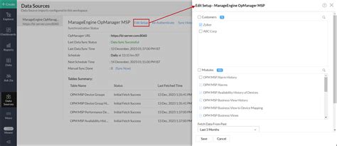 integration with opmanager msp analytics plus
