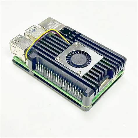 Raspberry Pi 5 Aluminum Alloy Armor Shell With Pwm Thermal Control Cooling Fan Raspberry Pi 5