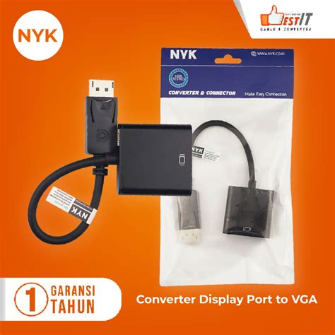 Jual Kabel Dp To Vga Converter Displayport To Vga Adapter Monitor Lcd Pc Laptop Shopee Indonesia