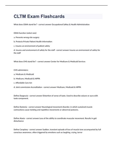 Cltm Exam Flashcards Fully Solved Graded A 20232024 Cltm Stuvia Us