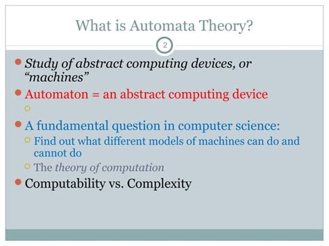 Intro Automata Theory