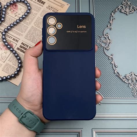 قاب گوشی Galaxy A24 سامسونگ سیلیکونی Camera Lens اورجینال محافظ لنز دار