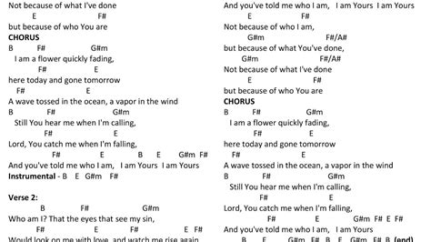 Who Am I Chords And Lyrics Sheet And Chords Collection