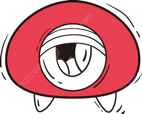 빨간 손으로 그린 만화 모양 장식 이상한 마법 같은 Png 일러스트 및 벡터 에 대한 무료 다운로드 Pngtree