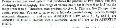 Solved Design A Combinational System That Produces The Chegg Com