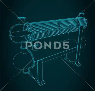 Shell And Tube Heat Exchanger Structure Royalty Free