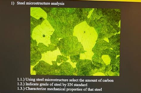 Solved Steel Microstructure Analysis Using Steel Chegg