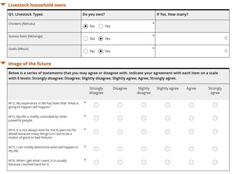 Help Review Form With Questions To Appear As Matrices On Kobocollect Form Building