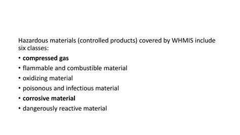 Whmis Facts About Whmis And What It Is Ppt Download