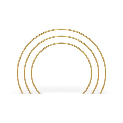 Premium Vector Golden Archway Rounded Multilevel Geometric Foundation For Presentation 3d