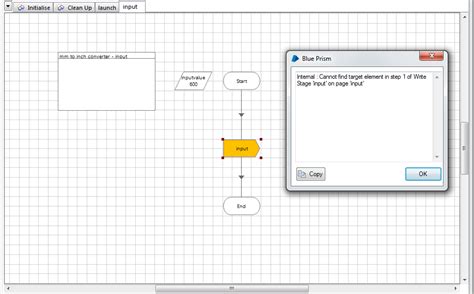 Blueprism Web Application Automation Error With Input Parameter