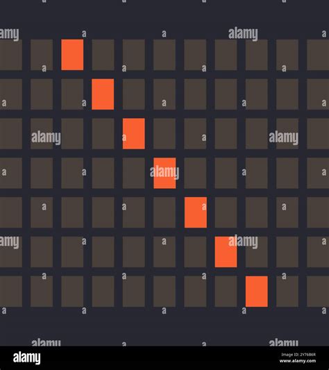Letter Symbol Backslash Led Orange Color And A Dark Background Vector