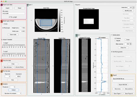 Interface Of Core Ct Analysing Sediment Core A Import The Ct Scan Download Scientific
